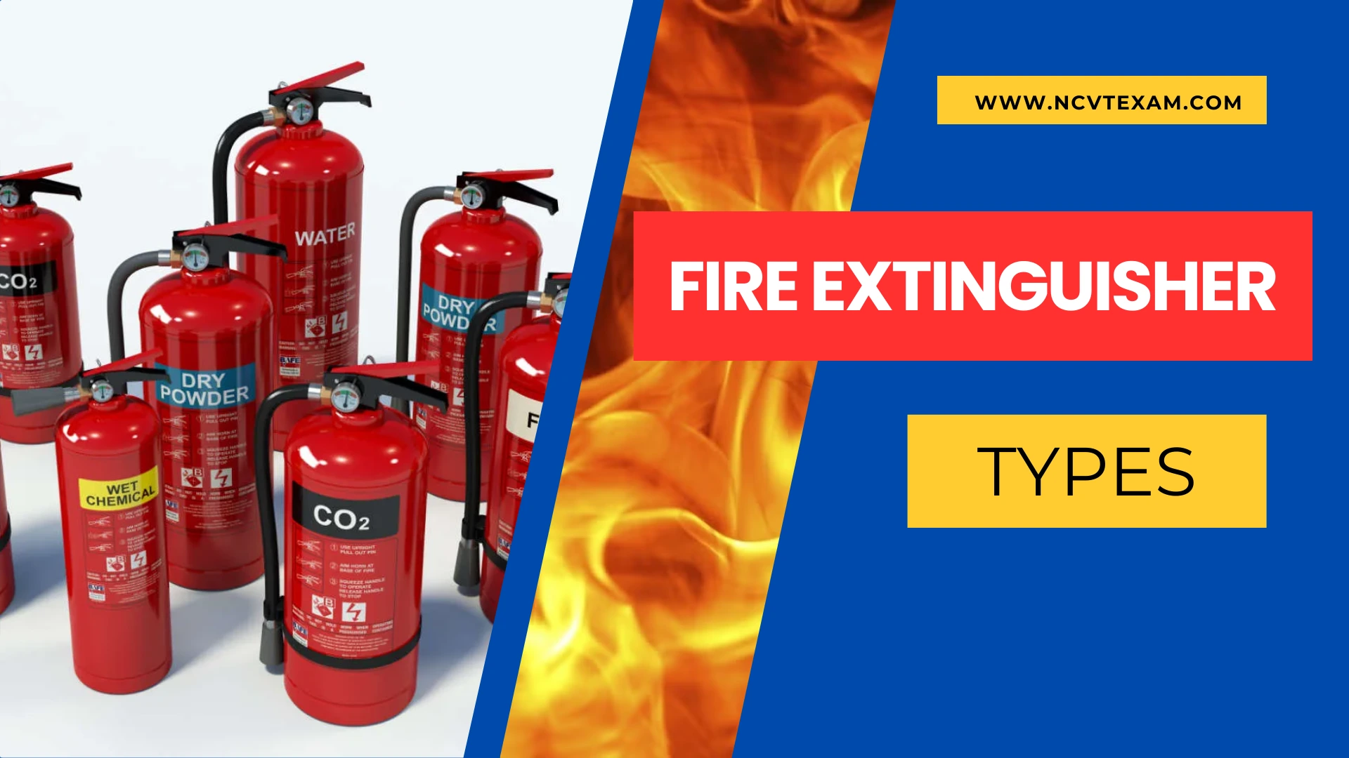 NCVT Online : ITI Electrician Notes -Fire Extinguisher Types